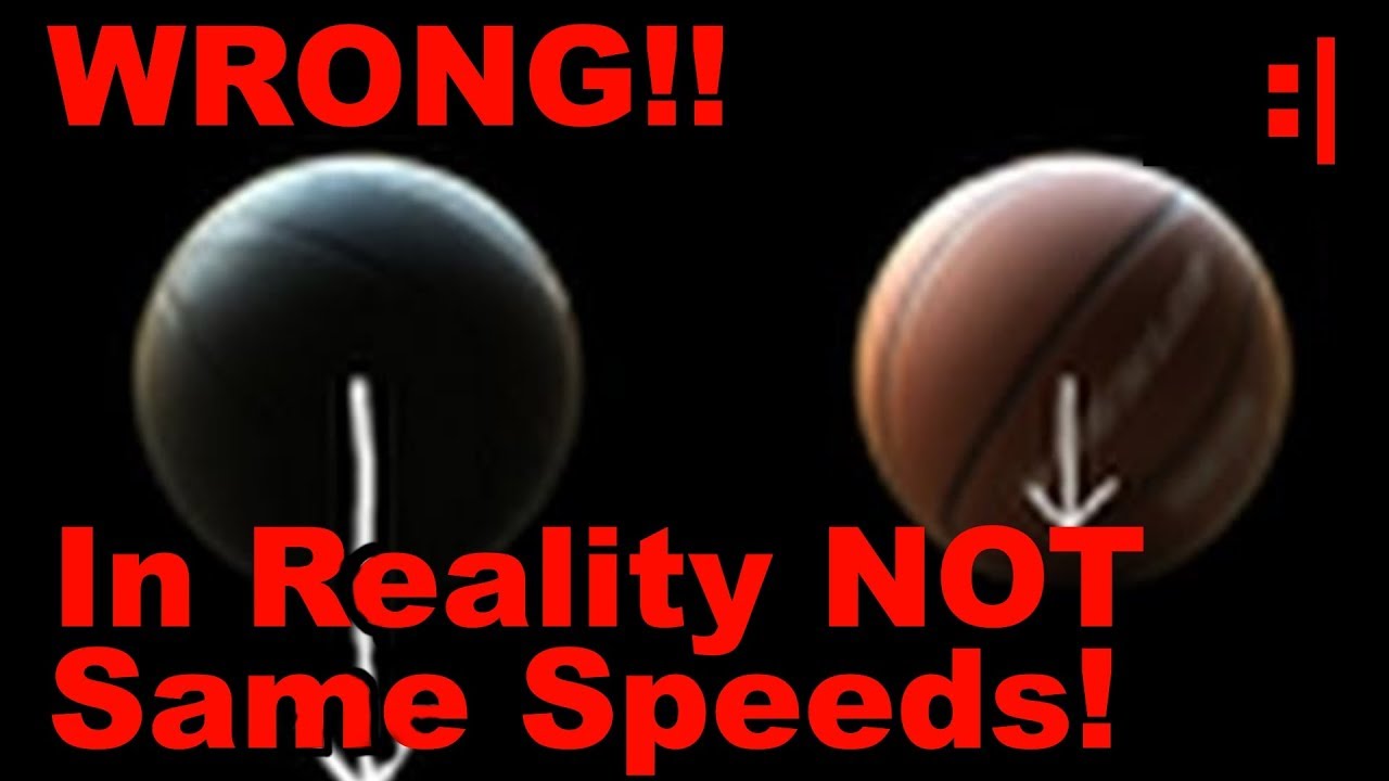 Misconception About Falling Objects: Why objects DON'T fall with the ...