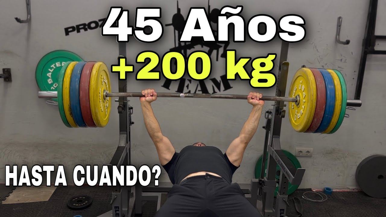 45 años - probamos si seguimos siendo del club de los 200 kg en press ...