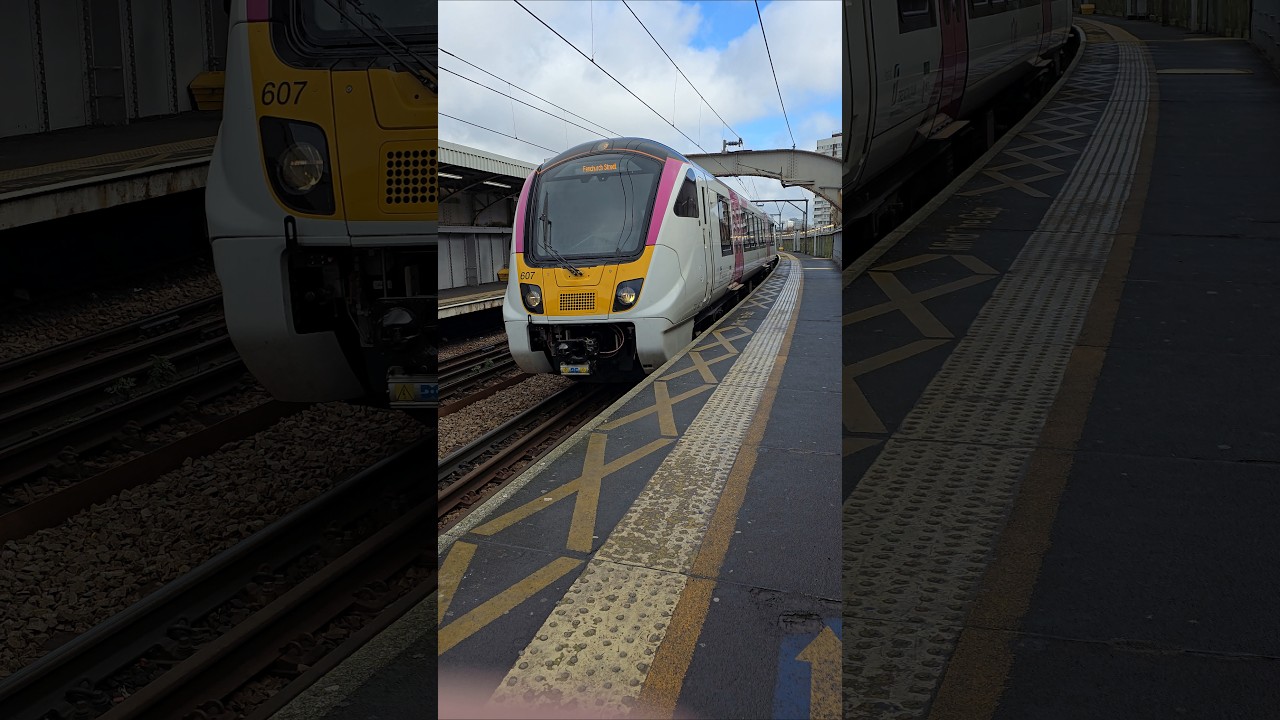 British Tail class 720 Alstom Aventra at Limehouse station London - YouTube