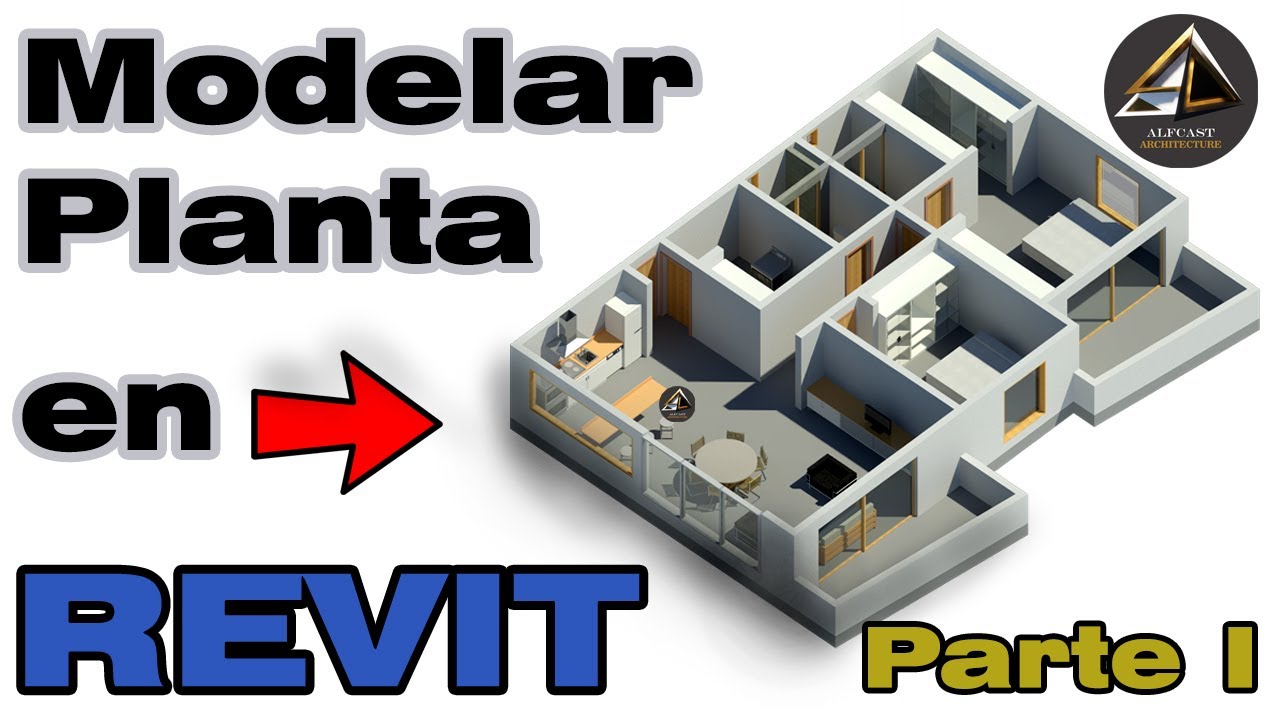 Como Modelar una planta arquitectónica en Revit || How to model a floor ...