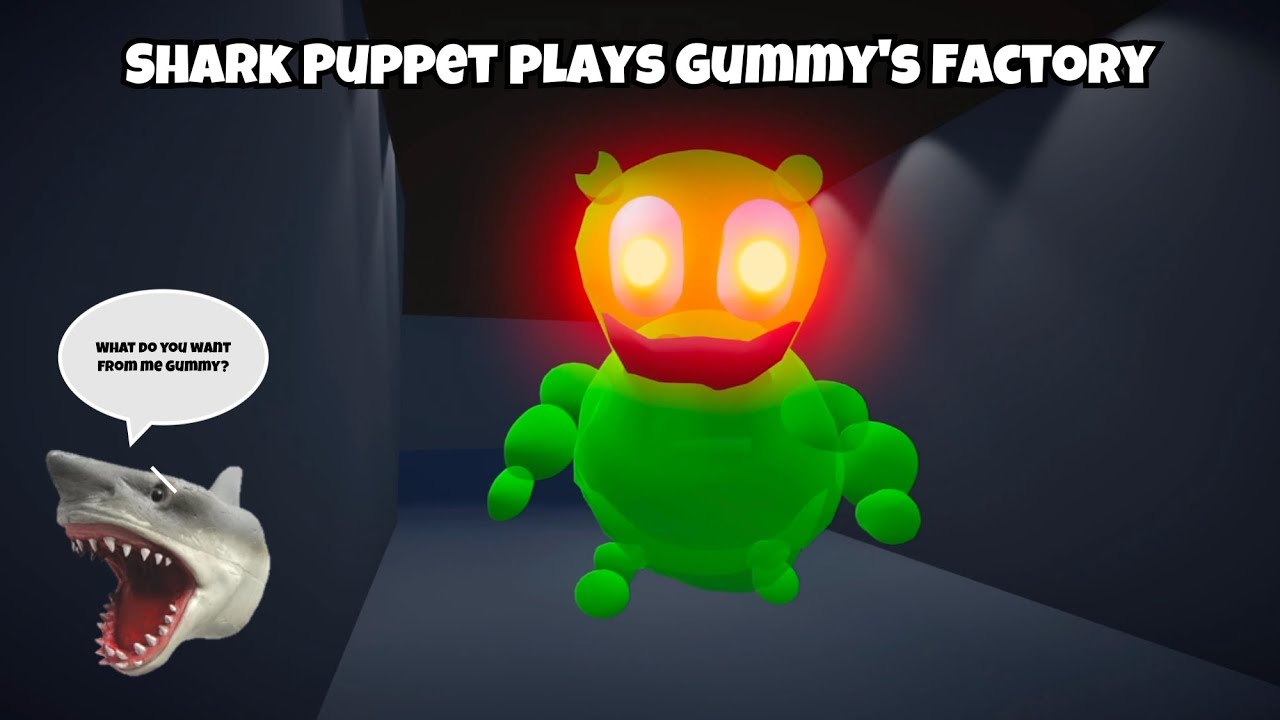 SB Movie: Shark Puppet plays Gummy’s Factory! - YouTube