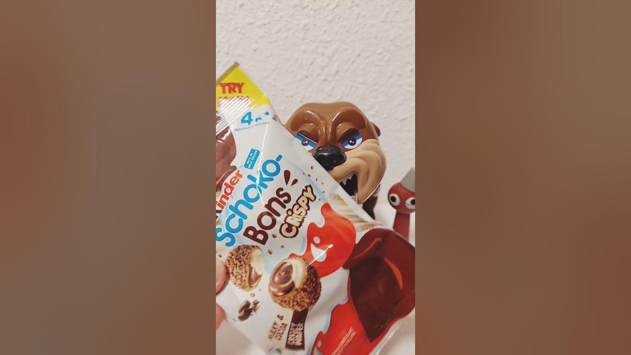 TRENDING ASMR MADDOG GIVE MY KINDER CHOCOLATE #satisfying #trending #chocolate #asmr #shorts ...
