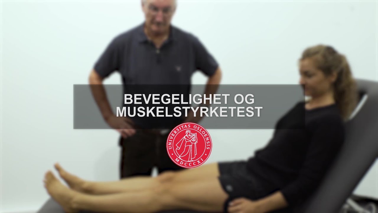 Bevegelighet og muskelstyrketest av kne - YouTube