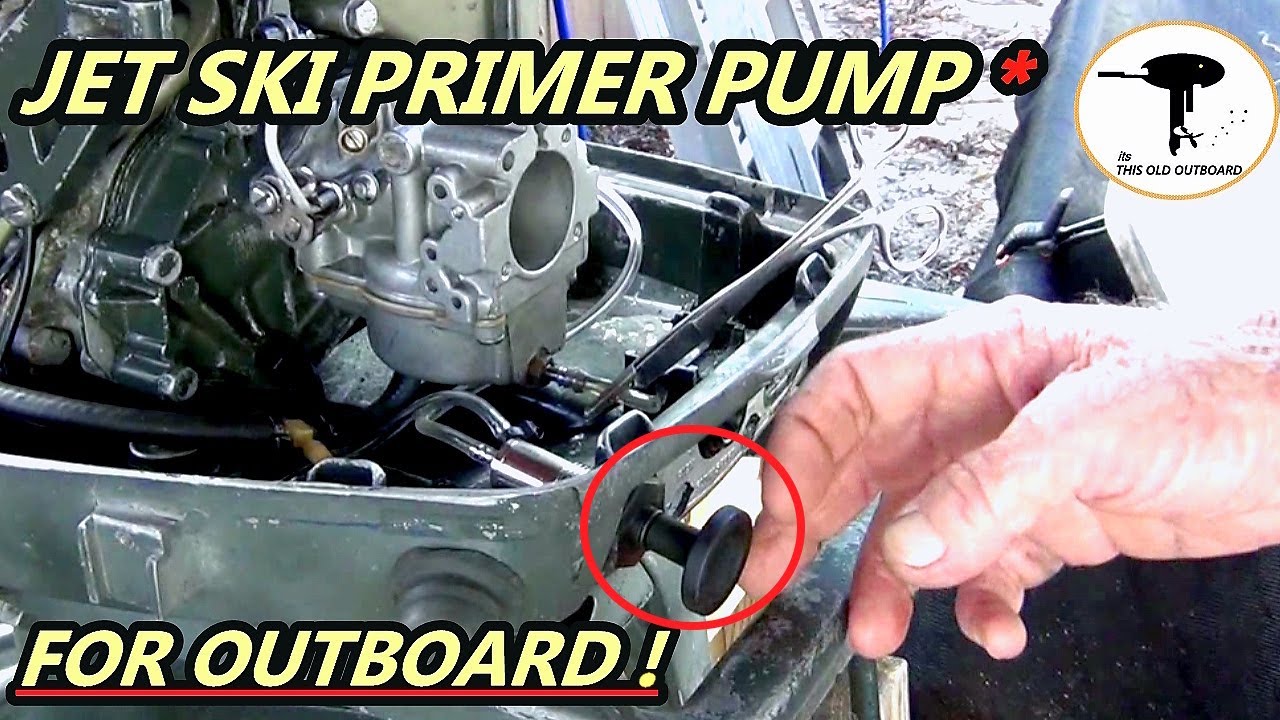 71 20 HP JOHNSON- JET SKI PRIMER PUMP! - THIS OLD OUTBOARD- # ...