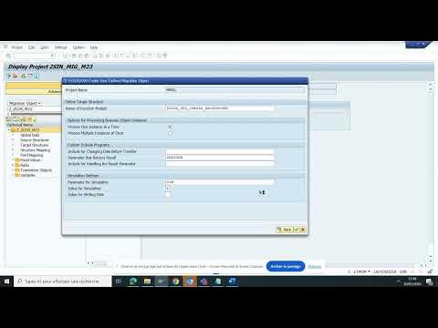 Custom Migration Objects using BAPI SE37 SWO1 SE11 - YouTube