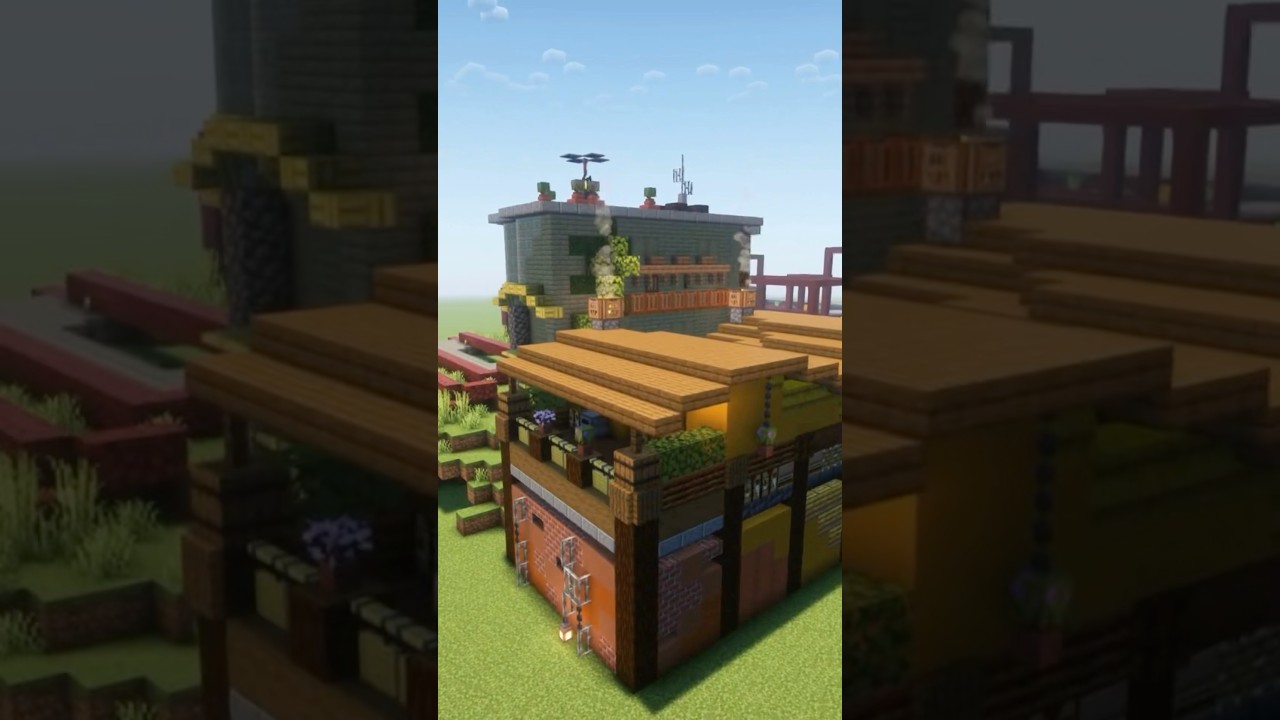 Small scale buildings made for a Minecraft city. Texture & shading ...