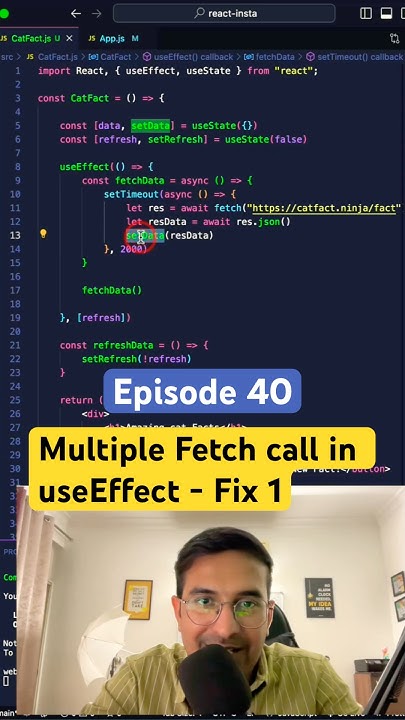 Flag use krke useEffect se UI flicker stop kiya 🥵 #reactjstutorial - YouTube