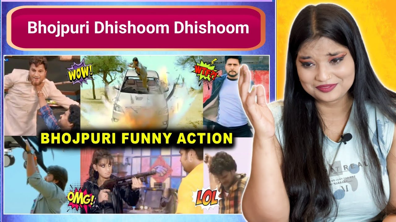 Bhojpuri Funny Action Scene | JHALLU BHAI | REACTION | SWEET CHILLIZ ...