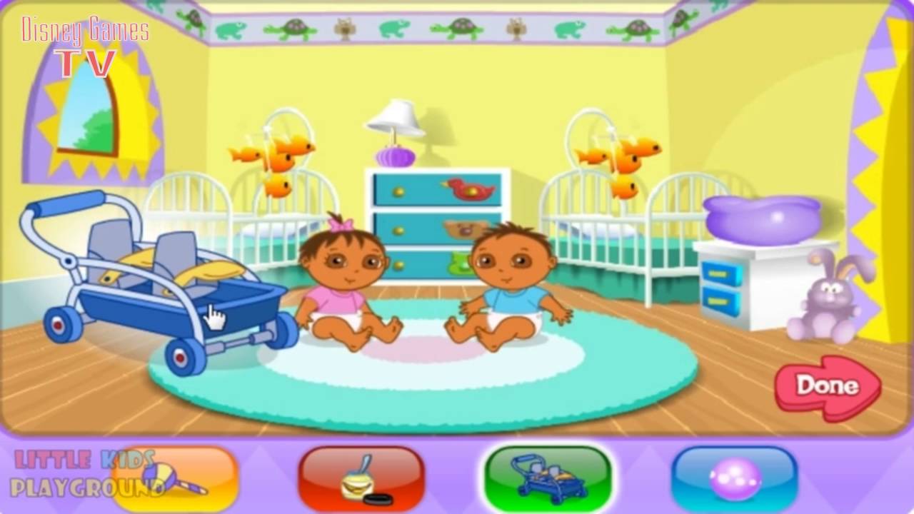 #Barbie #Games | Dora's Playtime With The Twins - Dora The Explorer ...