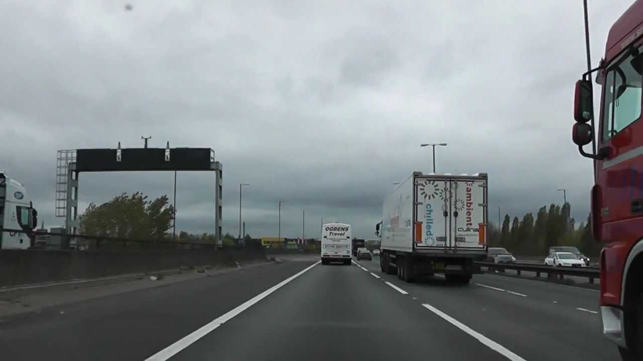 Driving On The M6 Motorway From J8 West Bromwich To J9, Wednesbury ...