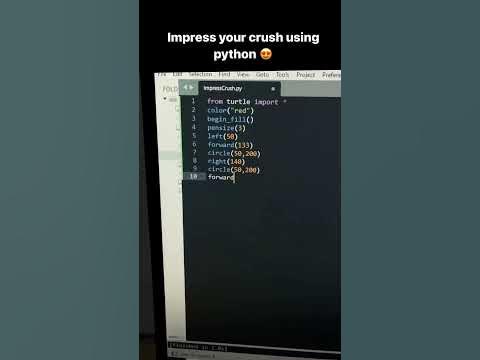 Impress your crush using python 😘 #shorts #ytshorts #trending #youtubeshorts #status - YouTube