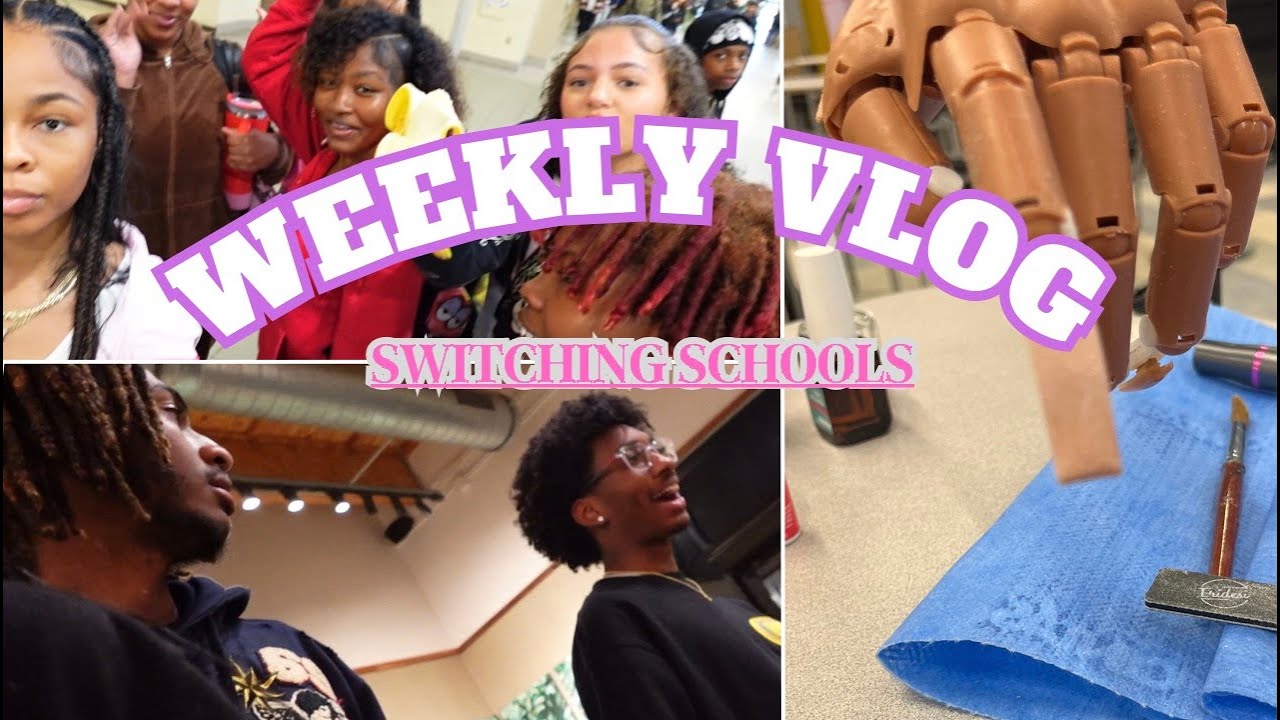 weekly vlog| switching schools - YouTube