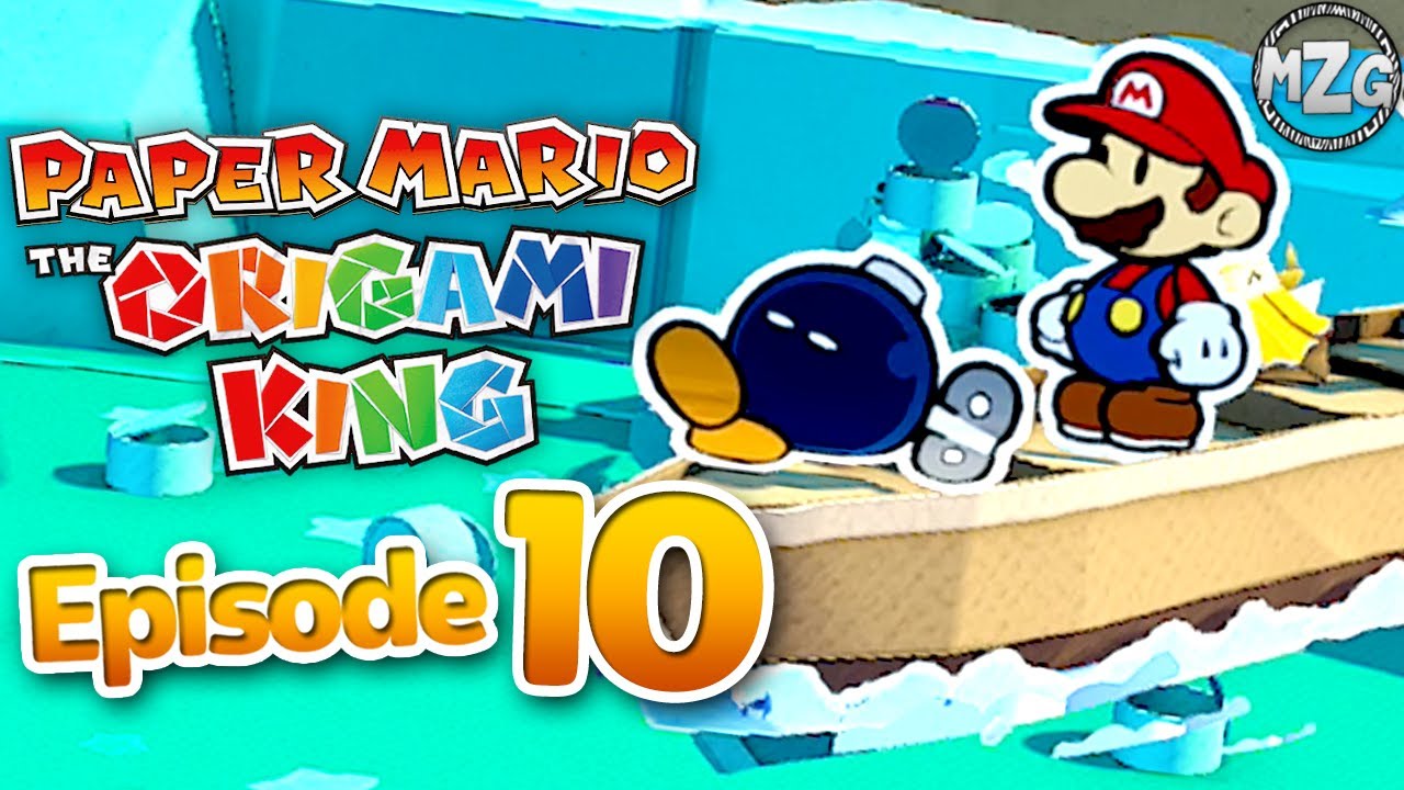 Paper Mario: The Origami King Gameplay Part 10 - Eddy River! - YouTube