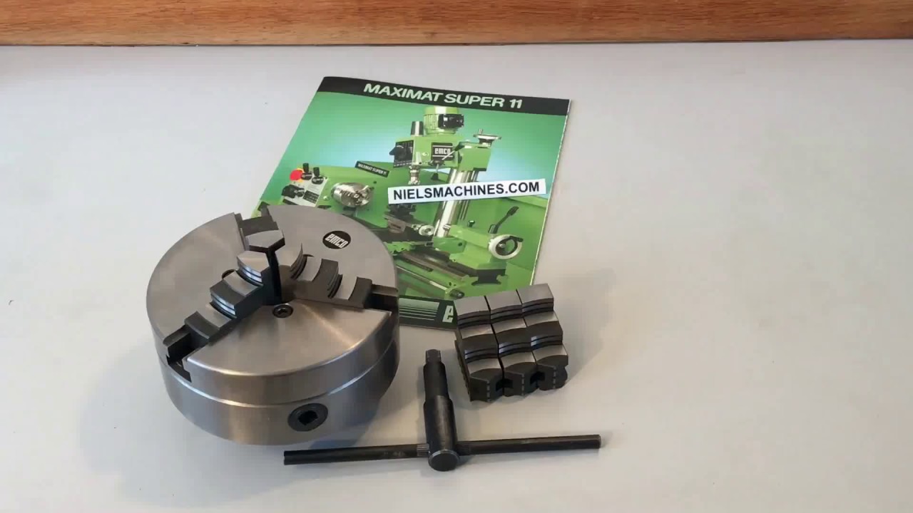 Emco Maximat Super 11 3-jaw Chuck - YouTube
