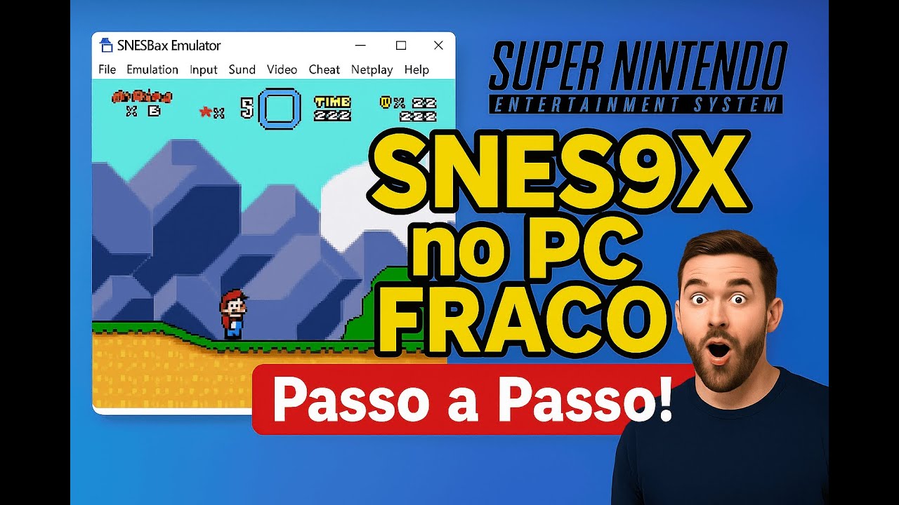 Como Baixar e Instalar o SNES9X no PC Fraco - YouTube