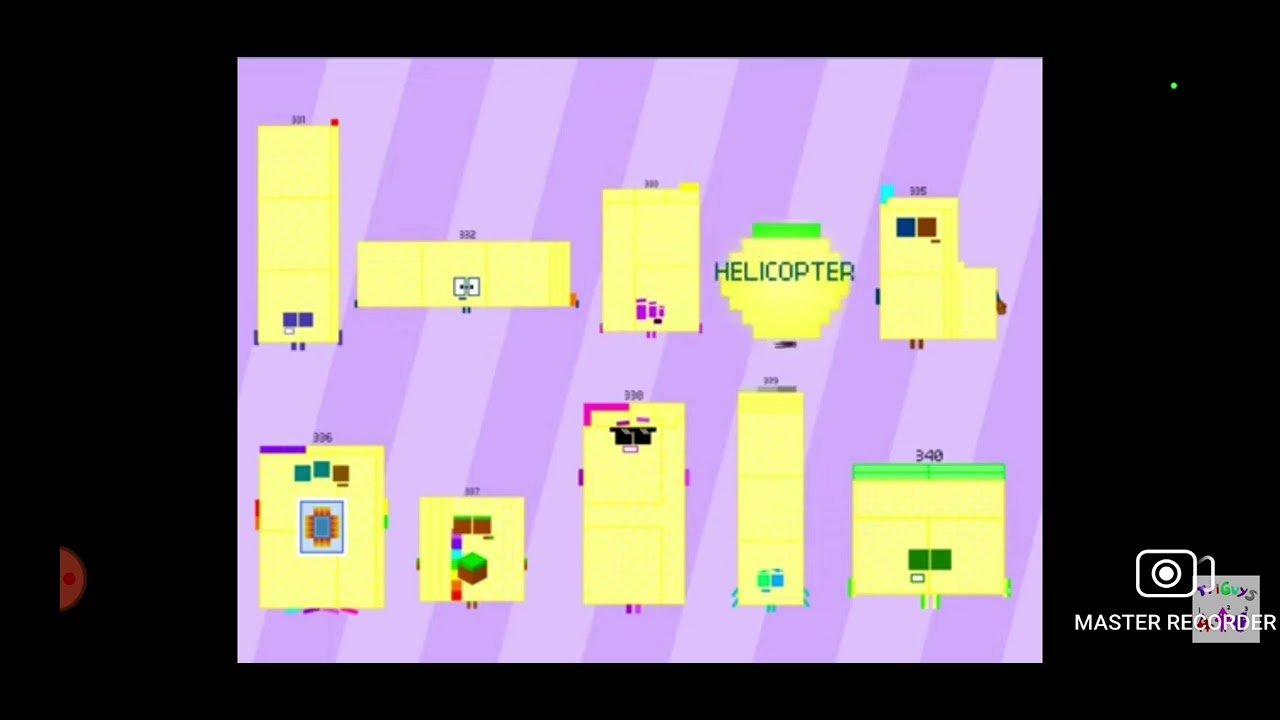 Numberblocks Band retro 331 to 340 - YouTube