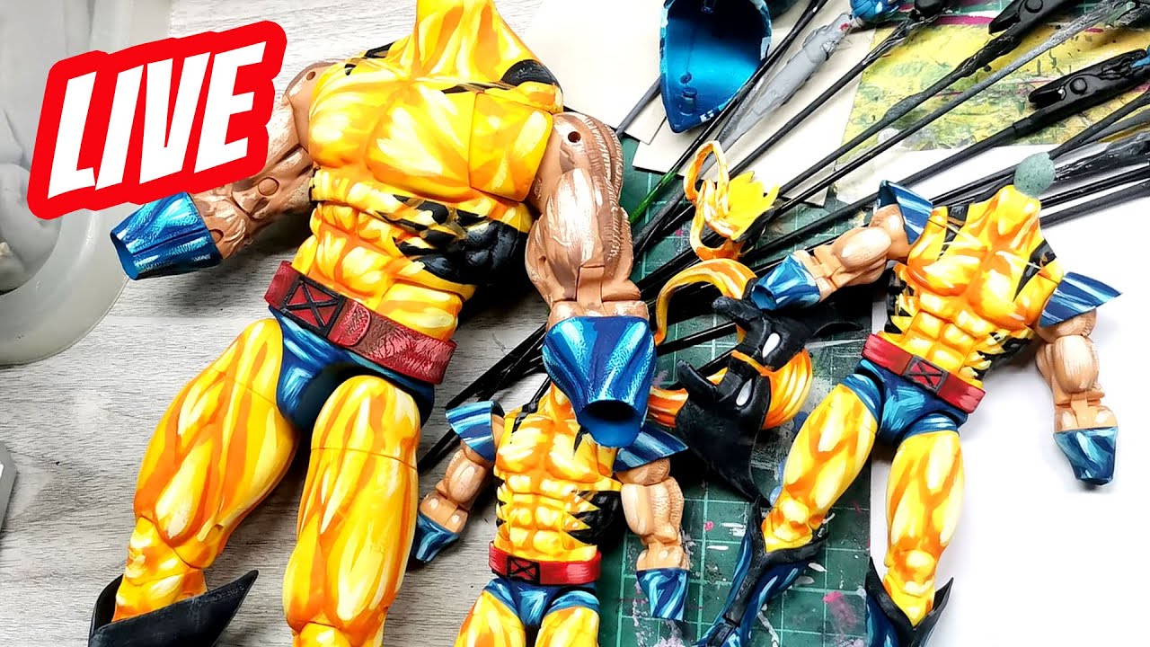 Wolverine Marvel Legends 12" custom repaint. - YouTube