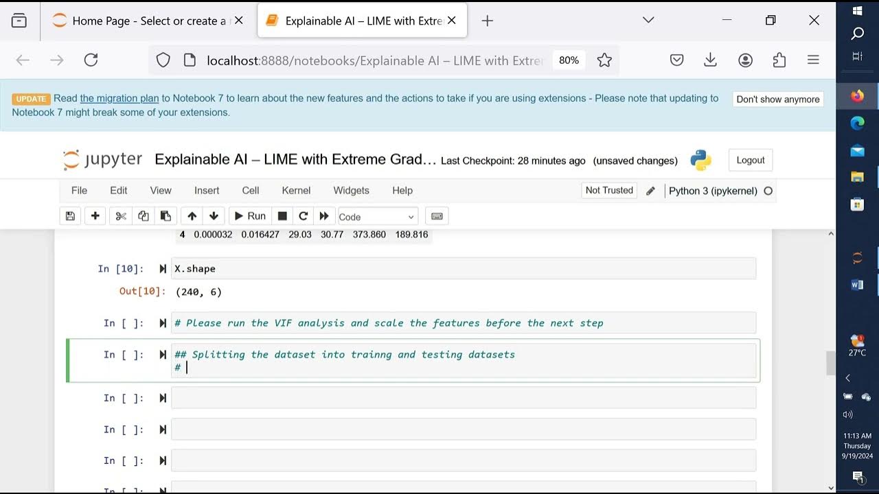 Explainable AI - LIME with XGB Regression in Jupyter Notebook - YouTube