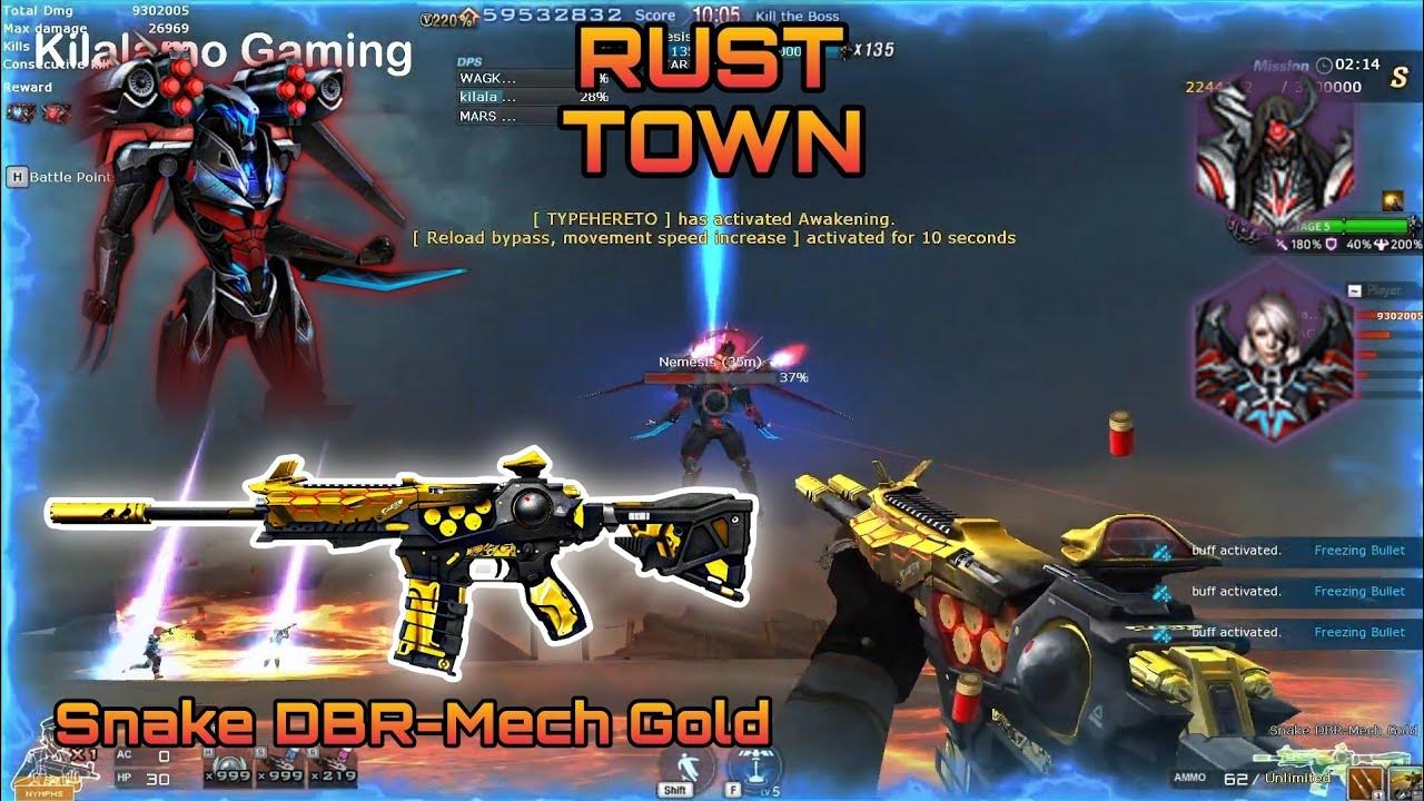 Snake DBR-Mech Gold | Rust Town (NIGHTMARE) Gameplay | Crossfire Philippines - YouTube