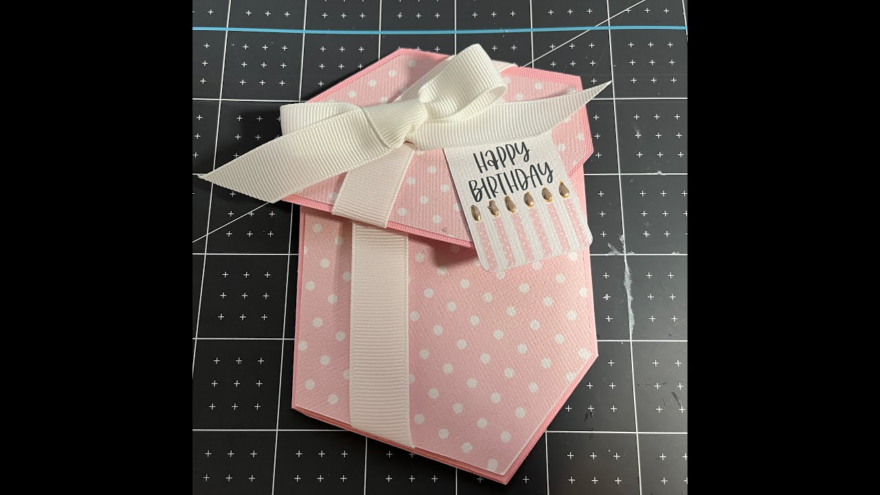 Gift Box Shaped Card 05302021 - YouTube