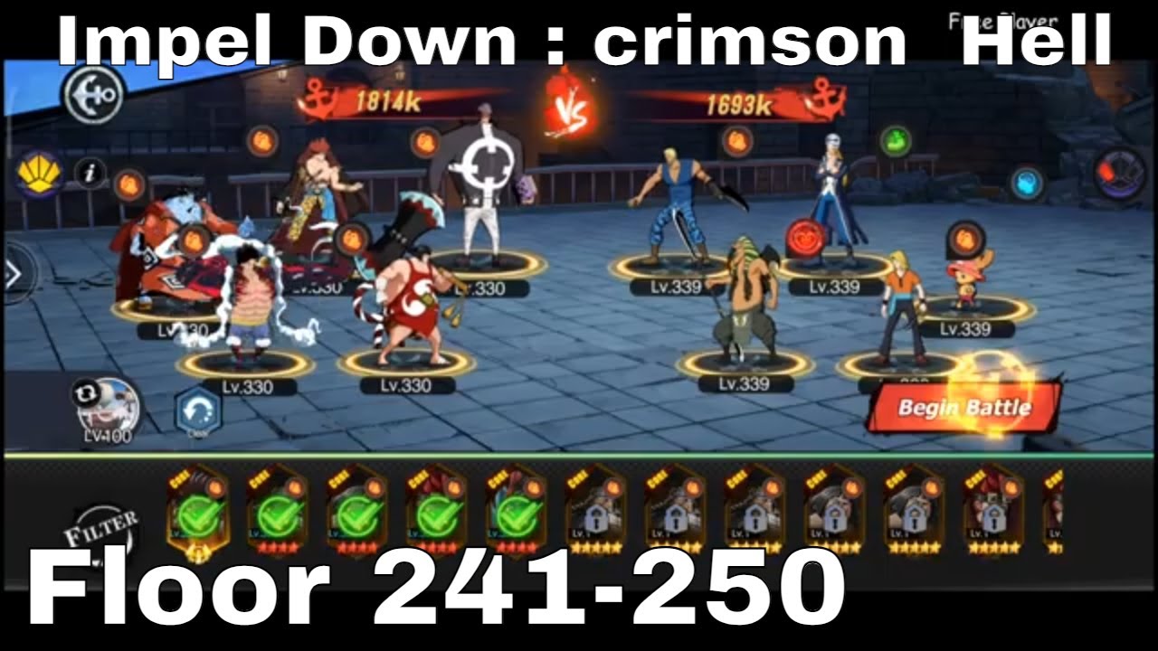 Impel Down : crimson Hell Floor 241-250 New World: Vigour Voyage | One ...