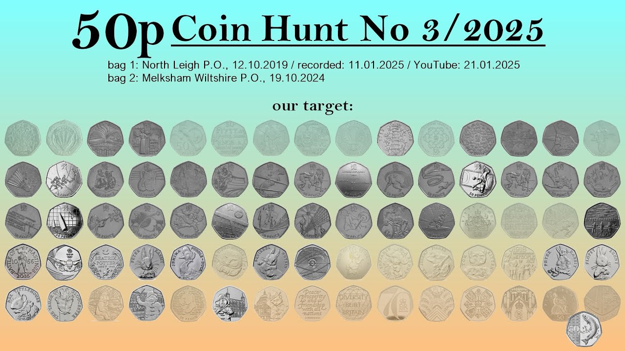 😮‍💨 A Tough Hunt With Two Book Finds - 50p Coin Hunt No 3/2025 For Rare ...