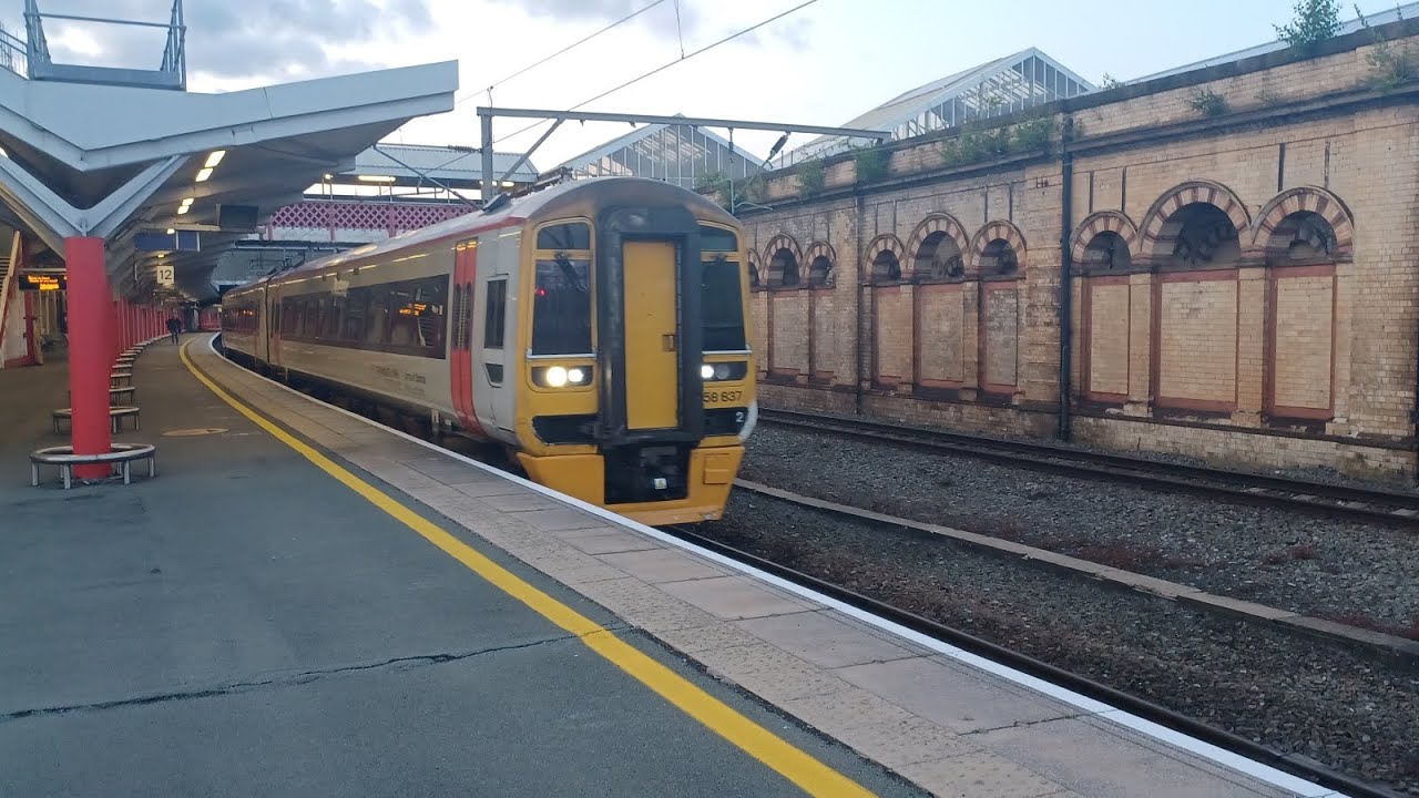 TfW class 158 837 departing crewe - YouTube