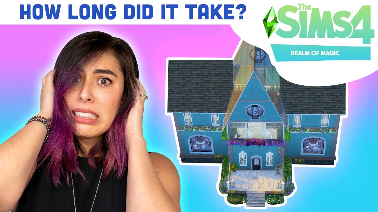 This Sims 4 Realm of Magic Build took me 8 hours... - YouTube