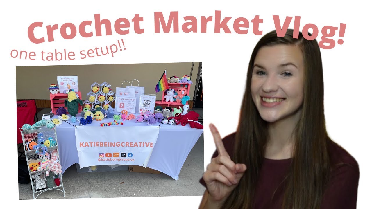 Selling Crochet Amigurumi At A Market- Small, One Table Market Setup ...