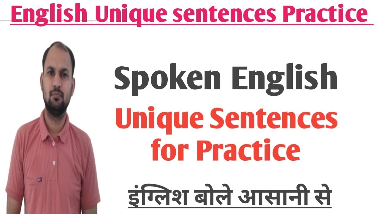 Spoken English Unique sentences |English practice Unique Sentences ...