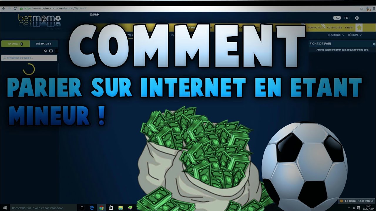 TUTO PARIER EN LIGNE EN ÉTANT MINEUR !!! - YouTube