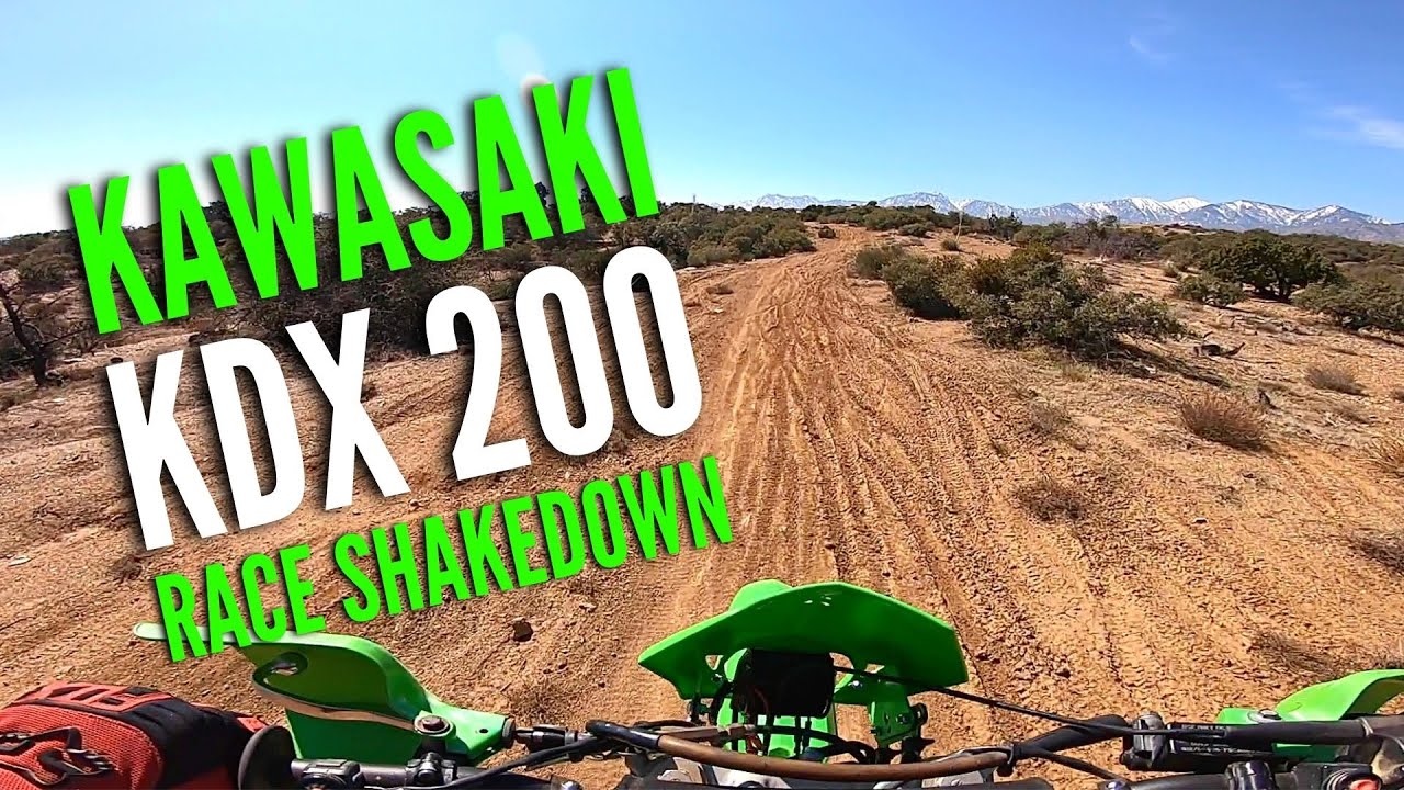 Kawasaki KDX200 — Pre Race Shakedown at Baldy Mesa (RAW) - YouTube