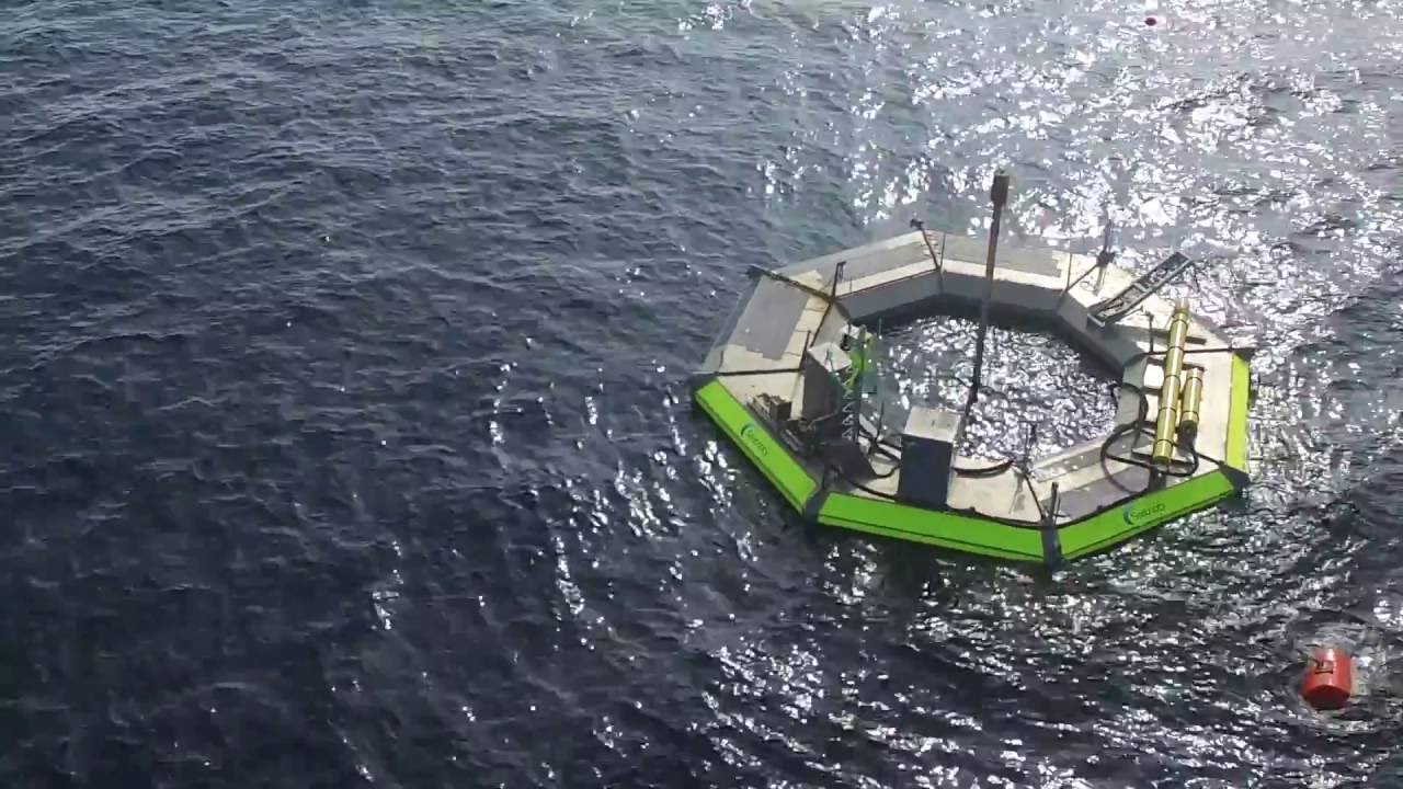 Seatricity Wave Hub Installation 2016 - YouTube