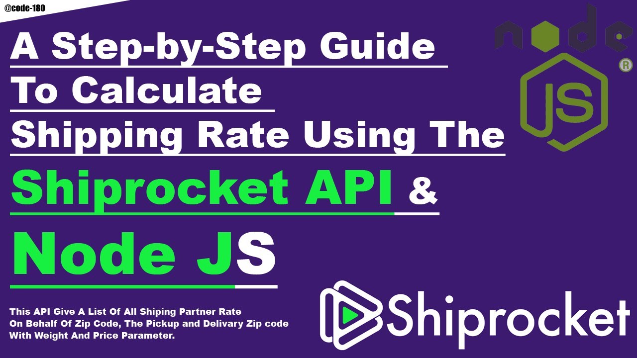 A Step By Step Guide To Calculate Shipping Rate Using Shiprocket Api And Node Js Any Language 4763