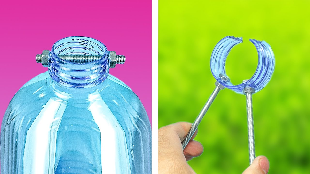 16 IDEAS Y TRUCOS ÚTILES CON BOTELLAS DE PLÁSTICO GRANDES - YouTube
