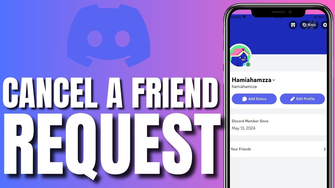 How to cancel a friend request sent on Discord - ( Full Guide) - YouTube