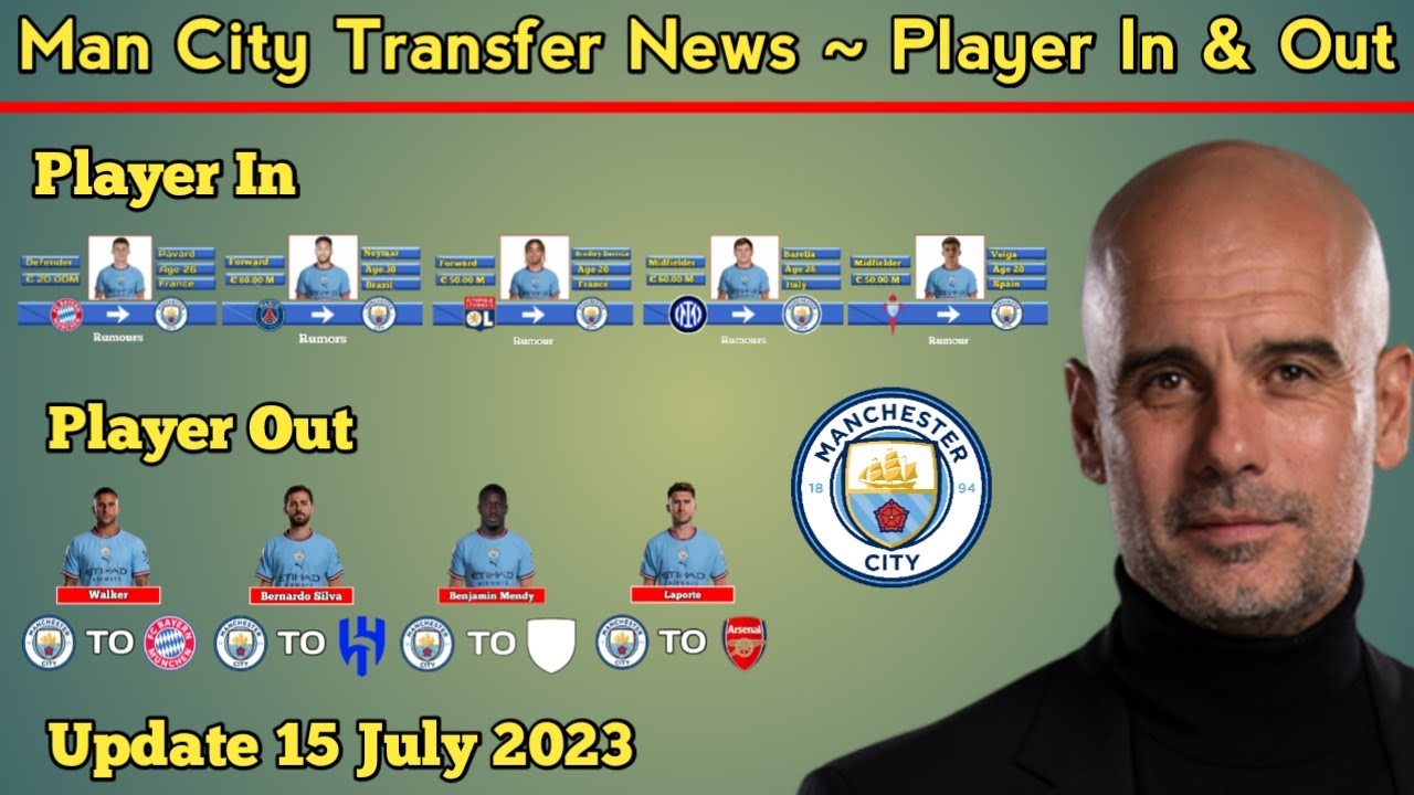 Manchester City Transfer News ~ Player In & Player Out With Pavard ...