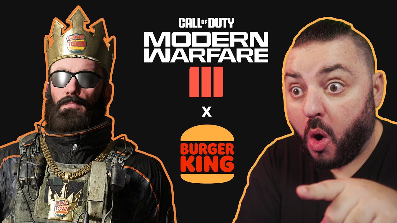 BURGER KING X CALL OF DUTY BURGER TOWN KING OPERATOR SKIN - YouTube