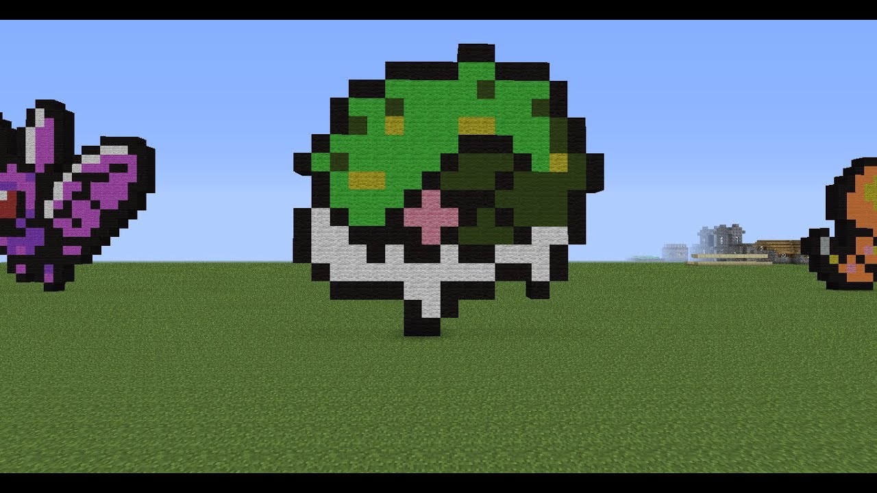 minecraft pixel art tutorial 11: shaymin - YouTube