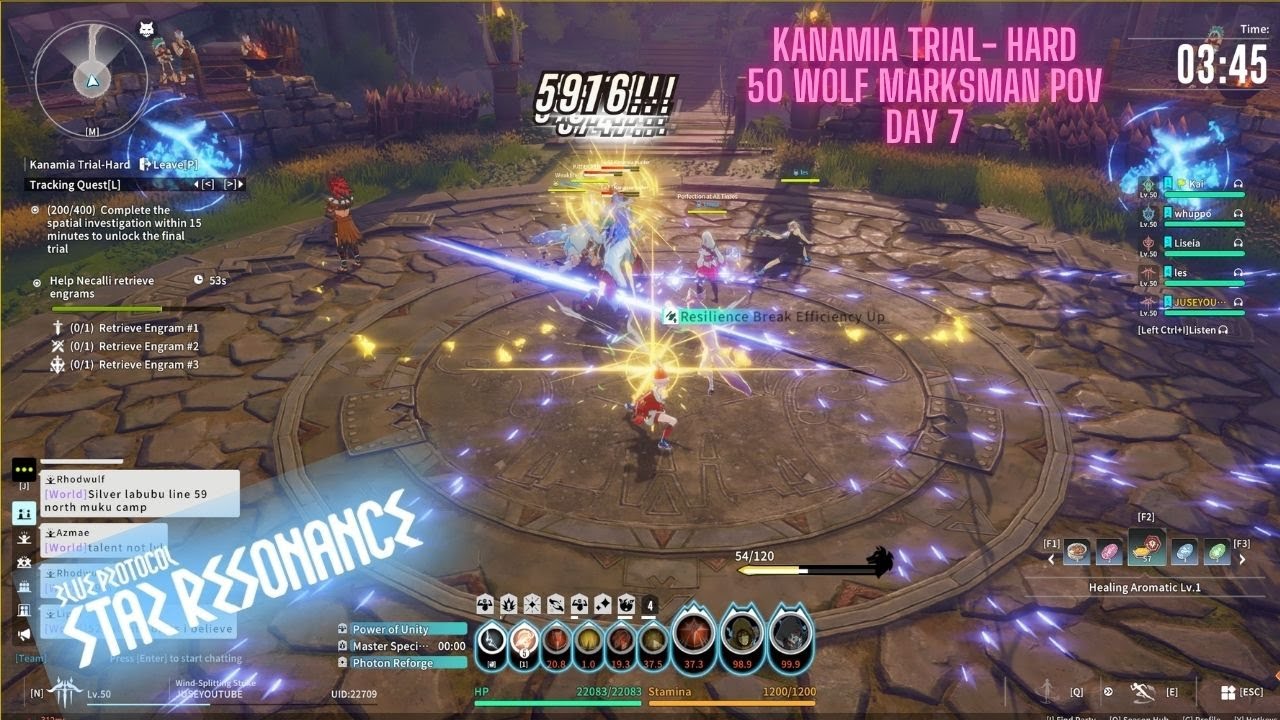 Kanamia Trial- Hard (50 Wolf Marksman PoV - 9604 Ability Score) | Blue ...