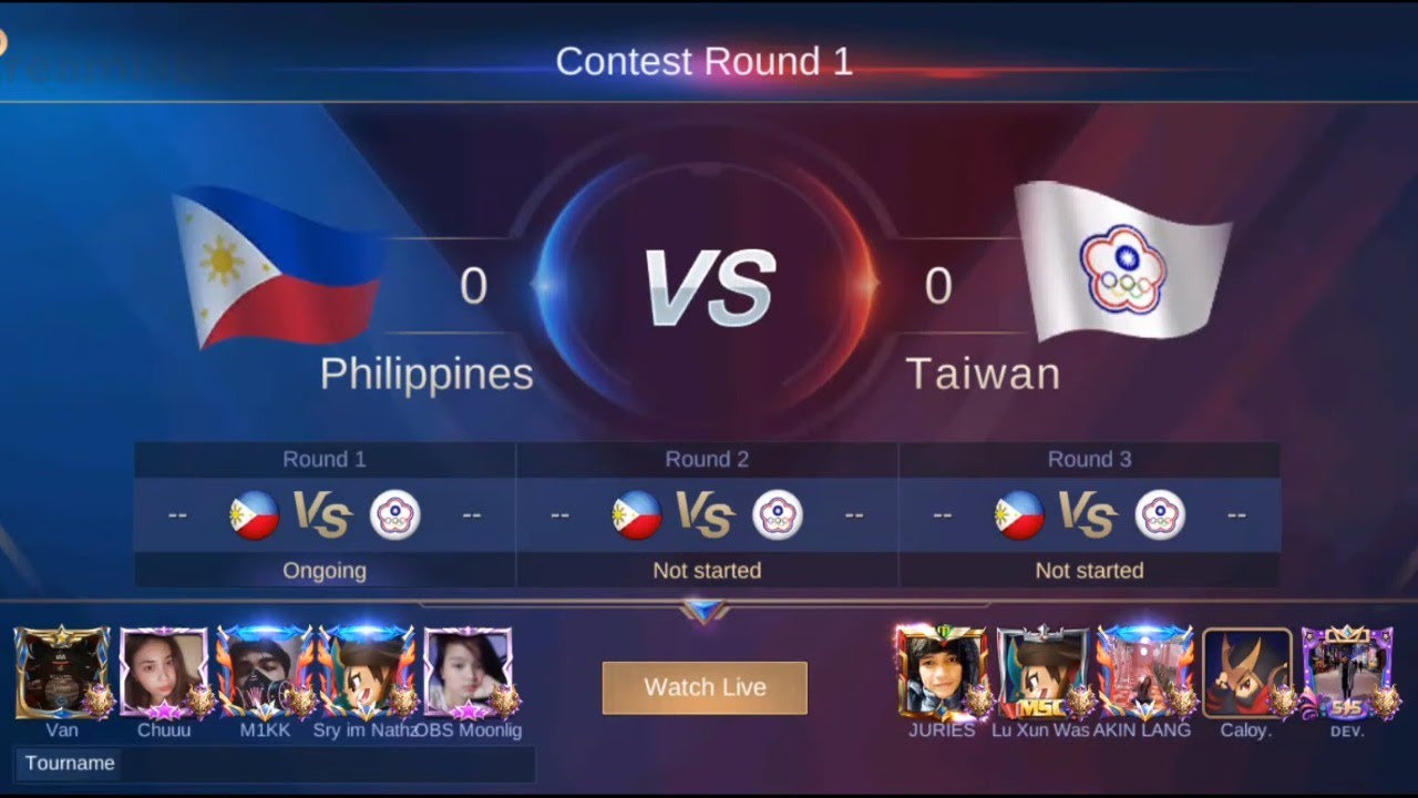 🔴 ML LIVE NATIONAL ARENA PHILIPPINES VS TAIWAN | MOBILE LEGENDS BANG ...