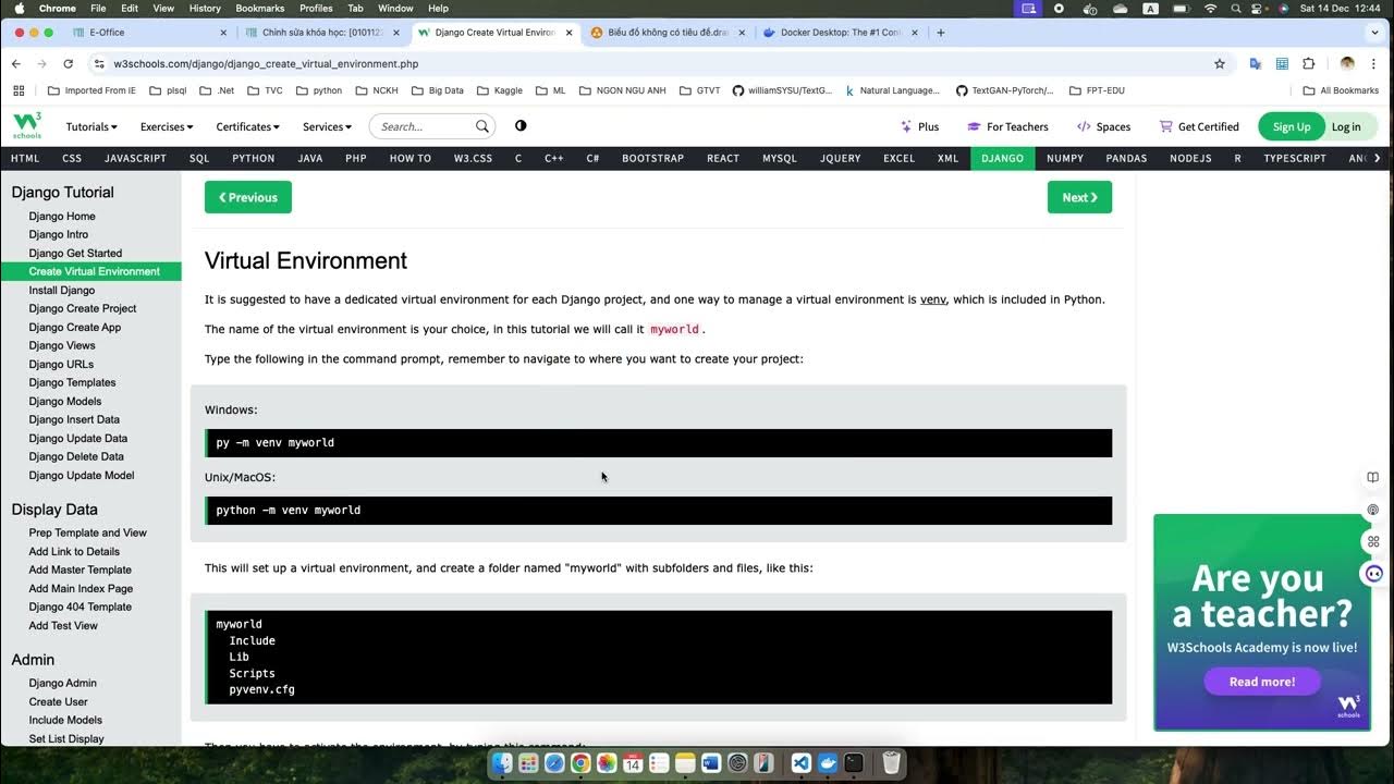 Bài 2 Django - Create Virtual Environment - YouTube