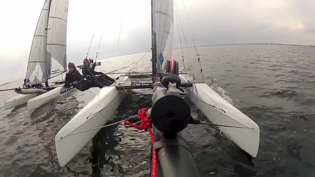 Nacra F16 First Run - YouTube