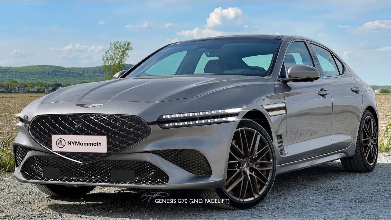 신형 제네시스 G70- 두번째 페이스리프트 이렇게 나옵니다! - YouTube