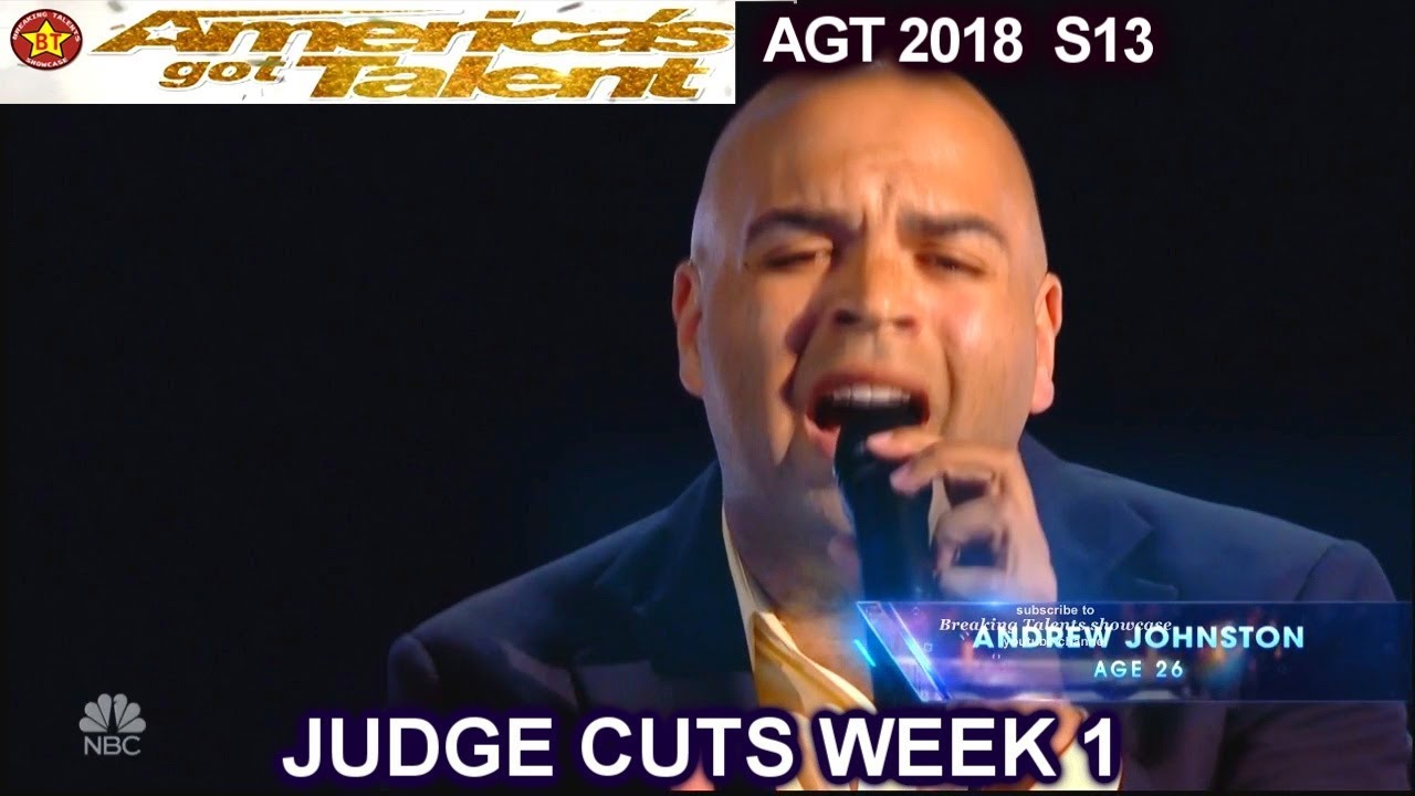 Andrew Johnston sings "Imagine" America's Got Talent 2018 Judge Cuts 1 ...