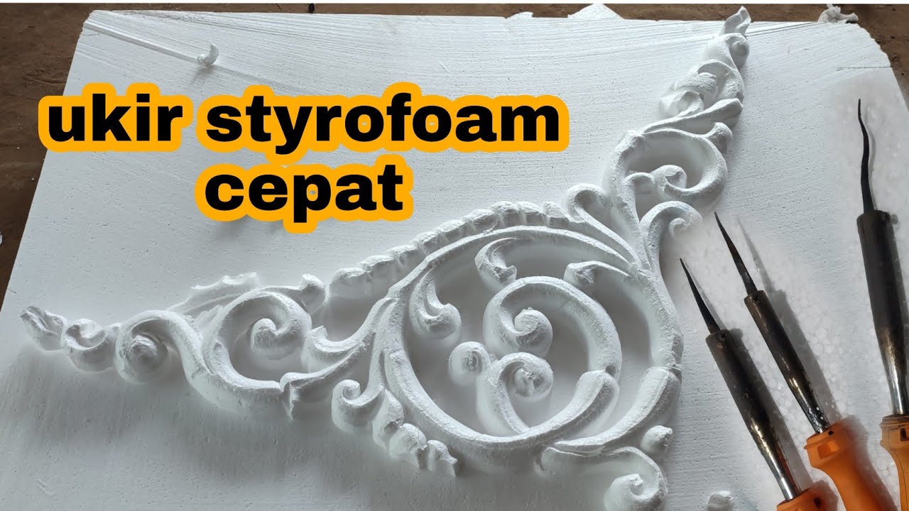 #dididekor.cara mengukir styrofoam... cepat mudah dan rapi, menggunakan ...
