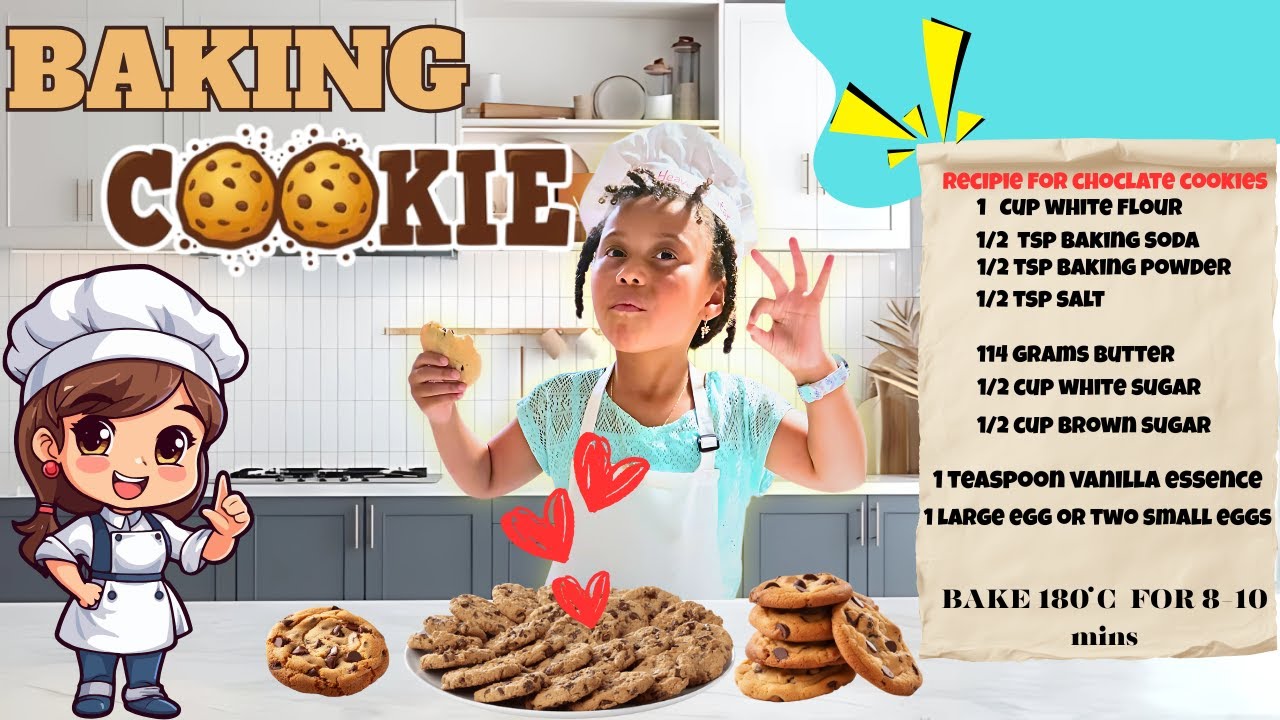 🍪 Let's Make Yummy Choco Chip Cookies! Fun Baking for Kids 👩‍🍳 - YouTube