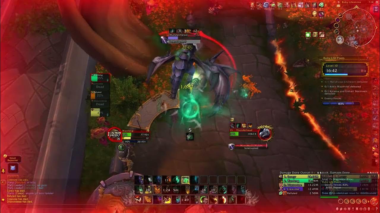 +10 Ruby Life Pools - World of Warcraft - Dragonflight BETA - Monk Brewmaster with tier set 4pc ...