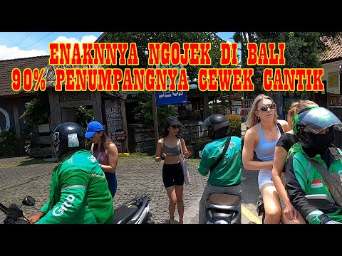 Memantau Kampung bule Canggu Bali siang Hari banyak OJOL