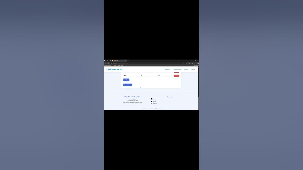 Invoice Generator Project using HTML,CSS,JS,PhP - YouTube
